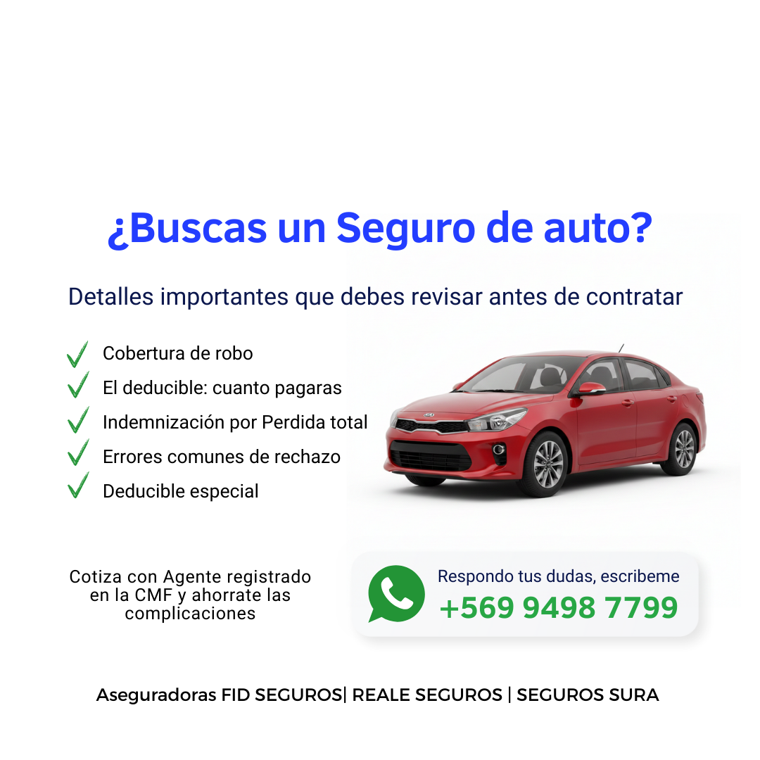 Seguro de Auto Particular en Chile — Cotiza con Corredora CMF | Gestión ...